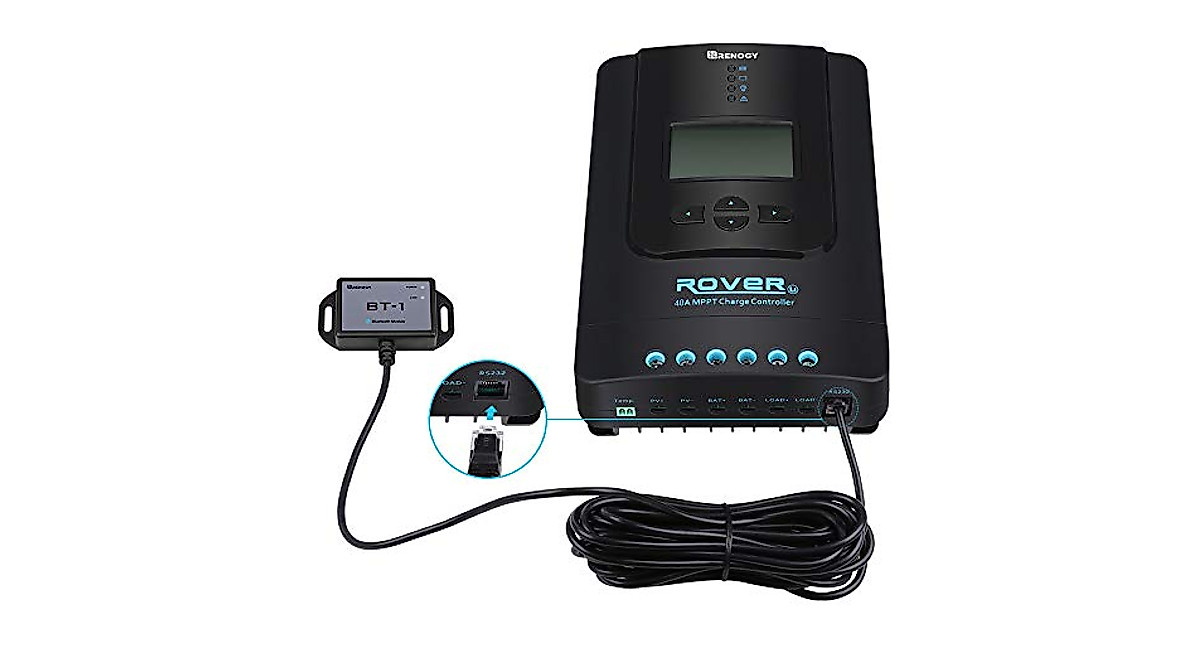 Renogy 40A MPPT Solar Charge Controller with Monitor