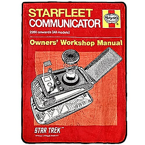 Bioworld Star Trek Fleece Throw: Starfleet Communicator Owner's Manual