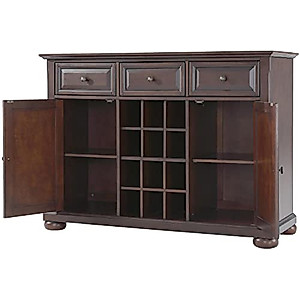 Crosley Furniture Alexandria Wine Buffet/Sideboard - Vintage Mahogany