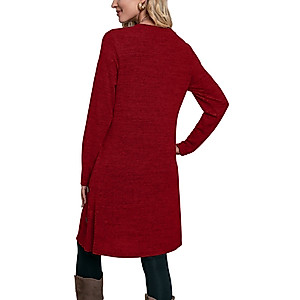Sweater Dress Ugly Christmas Sweater Dress Womens Dresses Long Sleeve Red XL