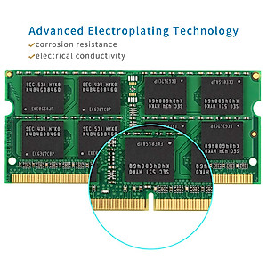 TECMIYO Ram 16GB Kit (2x8GB) DDR3L-1600 SODIMM (PC3-12800S), DDR3 RAM 16GB PC3L 12800 2Rx8 1.35V/1.5V CL11 Non-ECC Unbuffered 204-Pin Notebook Laptop RAM Memory Upgrade Kit