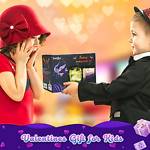 Fairy Lantern Craft Kit for Girls - 23pcs DIY Kits for Kids Arts and Craft Kits for Girls Ages 8-12, Fairy in A Jar Light Garden Kit, Creative Activities for School, Birthday Fairy Party Decorations