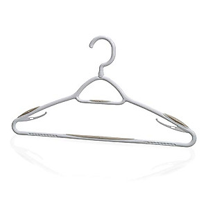 neatfreak A06000012X5WJ Deluxe Swivel Clothes Hangers White/Sand Pebble 5 Pack