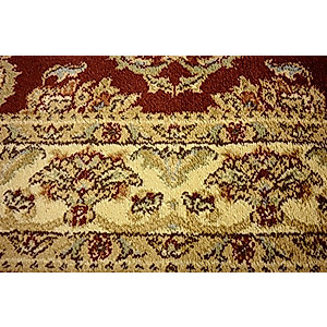 Unique Loom Voyage Collection Traditional Oriental Classic Intricate Design Area Rug (3' 3 x 5' 3 Rectangular, Red/Tan)