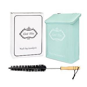 Lint Bin | Magnetic Lint Bin For Laundry Room With Lint Brush For Dryer Lint Trap | Lint Holder Bin For Laundry Room | Lint Bin For Laundry Room Magnetic | Laundry room Trash Can | Dryer Sheet Holder