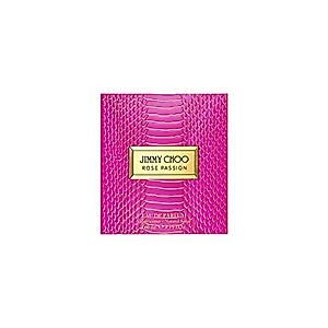 JIMMY CHOO Rose Passion Eau de Parfum - Long Lasting Fragrance with notes of Coconut Water, Orchid & Vanilla - Floral & Woody - 3.3 fl. oz.