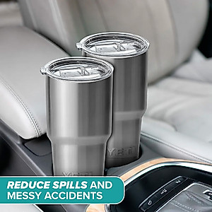 Coffee Tumbler Replacement Lids Yeti - 2Pcs Spill Proof Lids for Yeti Tumblers - Compatible with Yeti Lids 30 oz and others Cup - Lids for Stainless Steel Tumbler Travel Cup Yeti 30 Oz Сup lids