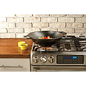 Lodge 14 Inch Cast Iron Wok 15 Inch Cast Iron Skillet