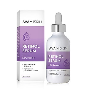 AVAMI 3-Piece Skin Serum Set - Vitamin C, Hyaluronic Acid, Retinol - Unisex - 1 fl. Oz