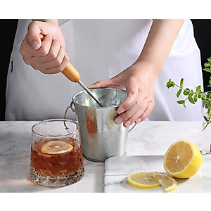 New Star Foodservice 48353 1 piece Ice Pick with Wood Handle, 7.5" Carbon Steel