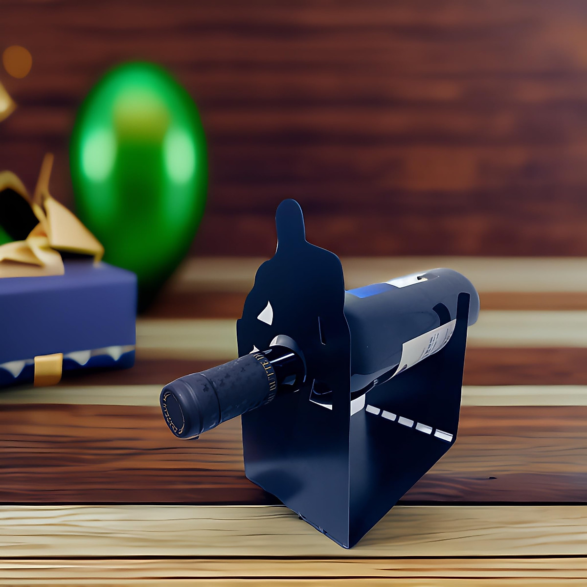 Tabletop Wine Holder Wine Bottle Racks , Funny Decoration Table Centerpiece Wine Display Stand, Freestanding Wine Storage for Kitchen Home Bar