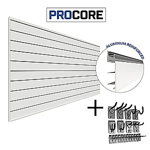 PROSLAT 35008 PROCORE Slatwall Basic Bundle 8 ft. x 4 ft.