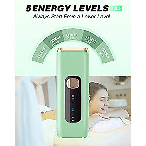 IPL Laser Hair Removal Device for Women Men at Home, Upgraded to 999,900 Flashes Permanent for Facial Legs Arms Bikini Line Whole Body Treatment