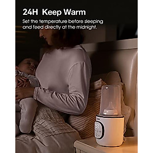 Bottle Warmer, Fast Baby Bottle Warmer for Breastmilk and Formula, with Timer and Accurate Temp Control, 8-in-1 Baby Milk Warmer BPA Free with Digital Display, Bottle Warmers for All Bottles