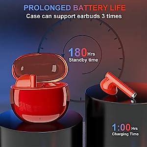 TITACUTE Wireless Earbuds Bluetooth 5.3 Headphone for Samsung S23 Ultra Low Latency Dual Mic Clear Noise Canceling in-Ear Earphone for iPhone 14 Pro Max 13 11 Galaxy A53 S22 S21 A14 Pixel 6 7 Android