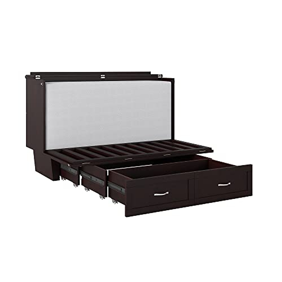 AFI Monroe Murphy Bed Chest with Charging Station, Queen, Espresso