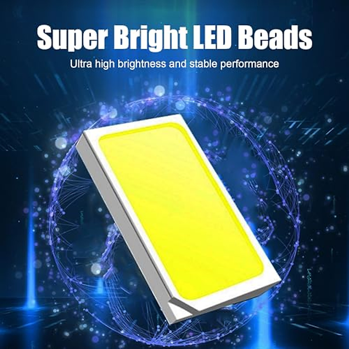 Ajxn 4 PCS Car 42mm 2835 Double-pointed Light, High Brightness 360 Degree Surround Reading License Plate Light, Plug and Play High Performance Bulb Replacement, Universal for Most Cars (White)