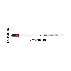 DOITOOL Triple Scale Hydrometer Kit Maple Syrup Hydrometer for Brew Beer Wine Kombucha ABV Brix Gravity Test Kit Home Brewing Supplies