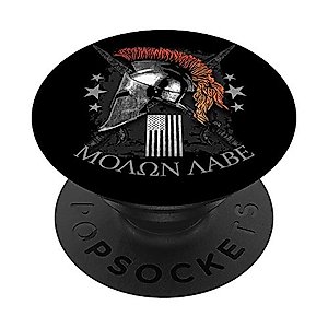 Epic USA Molon Labe Come and Take Them Spartan 2nd Amendment PopSockets Swappable PopGrip