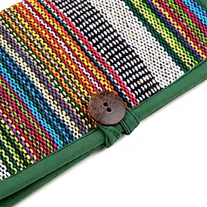 Freakmandu Collections Women's Wallet Vegan - Handmade Bifold Wallet 100% Cotton Made in Nepal