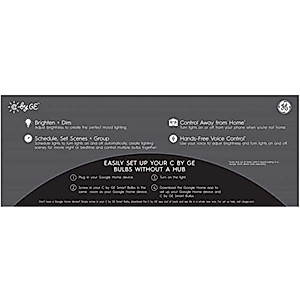 9.5W (60W Replacement) C by GE C-Life Soft White Smart Bulbs (5 LED A19 Light Bulbs)