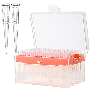 200uL Pipette Tips 960pcs- Four E's Scientific Universal 200ul Pipettor Tips Racked Non-pyrogenic DNAse/RNAse Free Autoclavable 10 Racks 96 Tips/Rack (960 Tips)