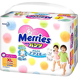 Merries Kao Baby Pants Diaper XL 38 Pieces x3 Bags Deal (12-22KG)