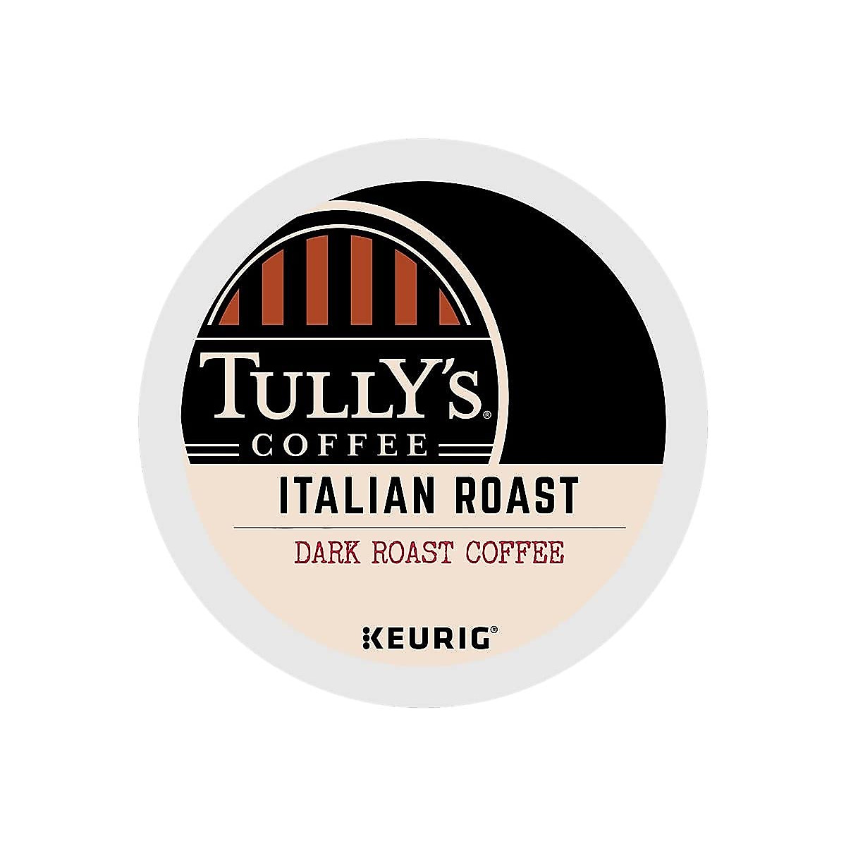 Tully's Coffee Italian Roast Keurig Single-Serve K-Cup Pods, Dark Roast Coffee, 96 Count (4 Packs of 24)