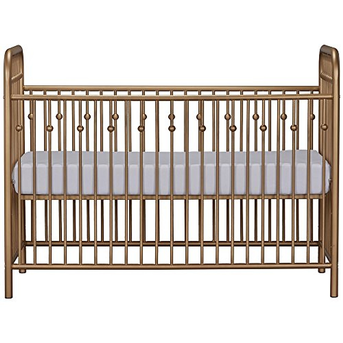 Little Seeds Monarch Hill Ivy Metal Crib, Gold