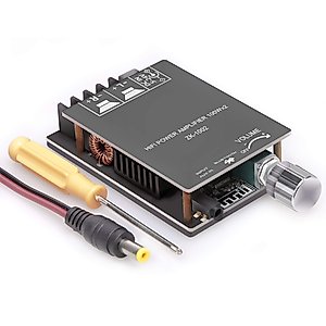 200W Bluetooth Amplifier Board TPA3116,DAMGOO 100W+100W Audio Amp Board with LC Filter Technique,Dual Channel DC8-24V,Password Free Connect to Phone Quietly