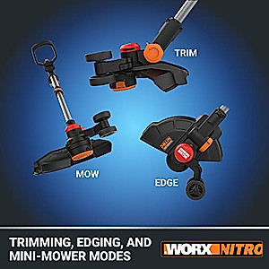 Worx Nitro 20V Brushless 13” Cordless String Trimmer - WG173 (Battery & Charger Included)