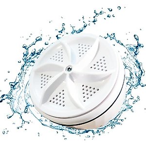NADUSEP Mini Portable Washing Machine, Mini Portable Dishwashers for Sink, Ultrasonic Turbine Portable Clothes Washing Machine with USB for Home Business Travel College Room RV Apartment