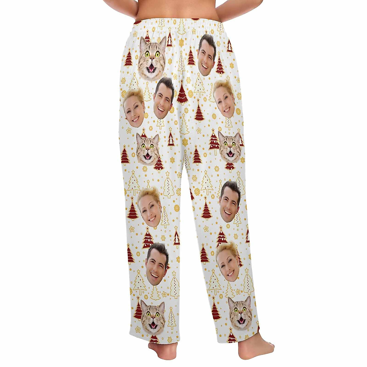 Personalized Face Photo Pajamas for Men Women Custom Christmas Face Pajama Pants Sleepwear Bottoms for Christmas Birthday
