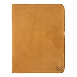 Hide & Drink, Journal Cover Compatible with Moleskine Cahier XXL (8.5 x 11 in.) Genuine Protector, Full Grain Leather, Handmade, Old Tobacco