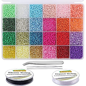 EuTengHao 14523 Irregular Chips Stone Beads Natural Gemstone Beads Kit Glass Seed Beads Small Craft Beads Small Beads for DIY Bracelet Necklaces Earring Crafting Jewelry Making Supplies