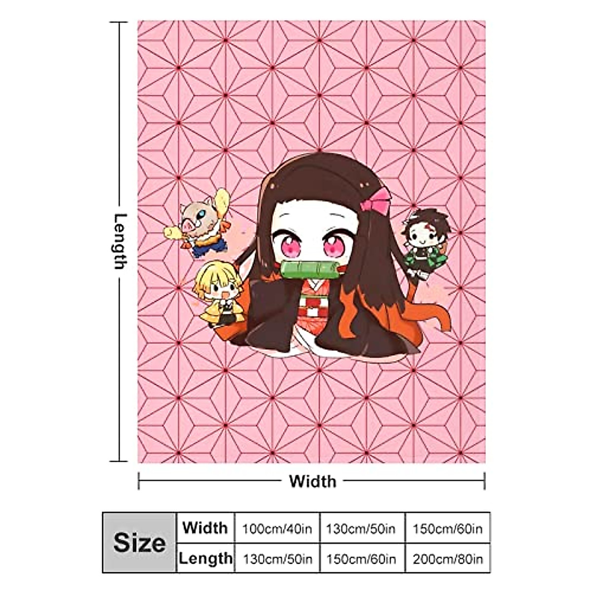 OYYFECC Anime Blanket Throw Flannel Fleece Warm Blankets Comfortable Bedding for Kids Adults Gifts Bed Sofa Living Room 50"X40"