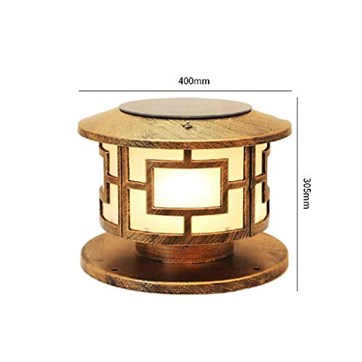 SPNEC Cylindrical Outdoor Column Lamp European Gate Exterior Post Lantern Shop Entrance Villa Home Patio Garden Light Waterproof Lighting Traditional