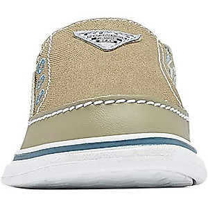 Columbia unisex child Youth Bahamaâ„¢ Pfg Uniform Dress Shoe, Pebble, White, 2 Little Kid US