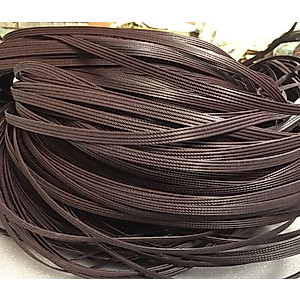 CTK Brown Flat Synthetic Rattan Repair Materials, Plastic Rattan Wicker Repair Tools, Wicker Garden Furniture Repair, Used for Weaving and Repairing Chairs, Tables, Storage Baskets (Coffee Purple)