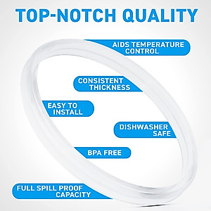 Pack of 3, 20 & 10 oz Replacement Rubber Lid Ring, 3.3 Inch Diameter - Gasket Seals, Lid for Insulated Stainless Steel Tumblers, Cups Vacuum Effect, fit for Brands - Yeti, Ozark Trail, Beast - White