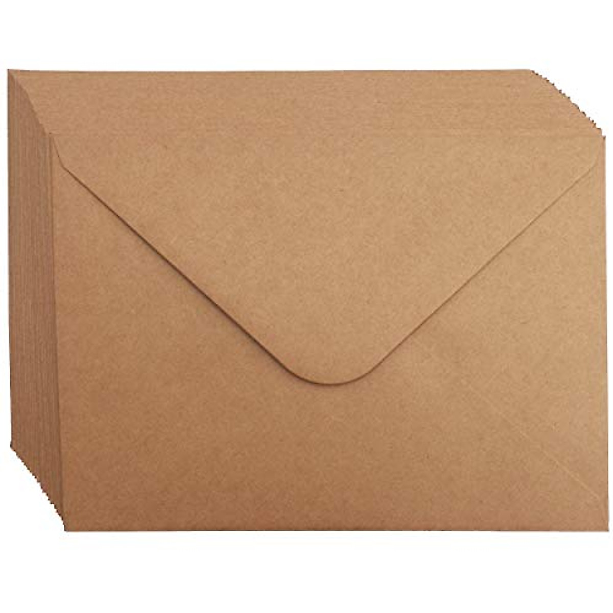 36 Pack Brown Kraft Paper Photo Insert Cards with Envelopes for 4x6 Inch Photos (5.5x7.75 in)