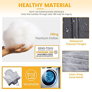 Orzbow Warm Bunting Bag Universal,Stroller Sleeping Bag Cold Weather,Waterproof Toddler Footmuff (Dark Grey, Large)