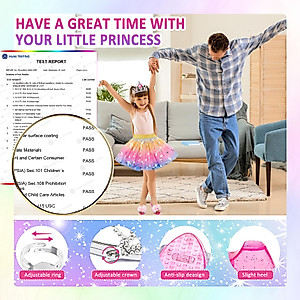 Kids Toys for Girls,Toddler Girl Toys Princess Dress Up Clothes for Little Girls,Unicorns Gifts for Girls,Princess Shoes Costume Toys for 3 4 5 6 7 8 Year Old Girls Christmas Brithday Gifts Ideas