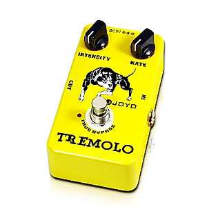 JOYO JF-09 Tremolo Tube Circuitry Pedal Bundle with DC 9V Pedal Power Supply (800mA -1A) AC Adapter