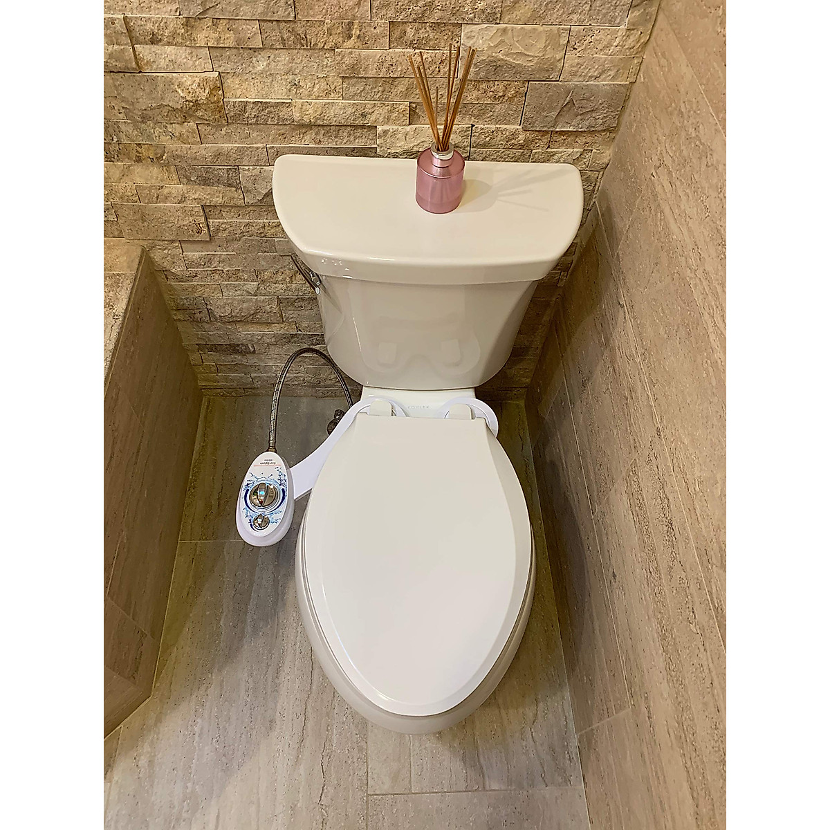 Bidet Toilet Attachment Eco-Splash Bidet Basic - Dual Nozzle - Cold Water - Self Cleaning Bidet Toilet Attachment