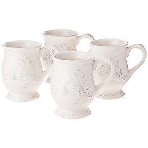 Certified International Firenze Ivory 16-Ounce Mug, Set of 4
