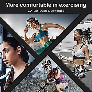 Hybrid Active Noise Cancelling Wireless Earbuds, in Ear Headphones IPX7Waterproof Bluetooth 5.3 Stereo Earphones, Immersive Sound Premium Deep Bass Headset Pro