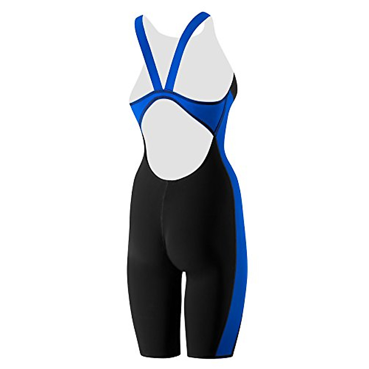 Speedo Women's Swimsuit One Piece Power Plus Kneeskin Solid Adult Team Colors , Black/Sapphire, 26