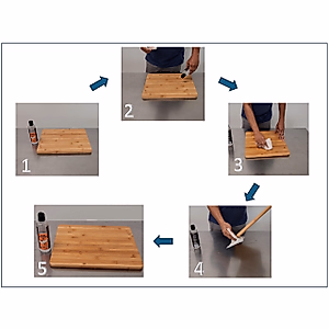 Verdana Organic Cutting Board Oil – Food Grade Kosher Non-GMO – 100% Coconut Derived & Vegan - Butcher Block Oil & Conditioner and Polish for All Wood – NO Mineral Oil Involved – 8 Fl Oz