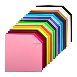 Livholic 60 Sheets Colored Cardstock 12x12 Assorted Color Cardstock 20 Colors For Cricut Card Making Paper Crafting 90LB